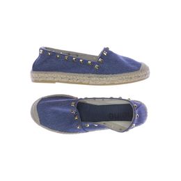 Heine Damen Halbschuh, blau, Gr. 37