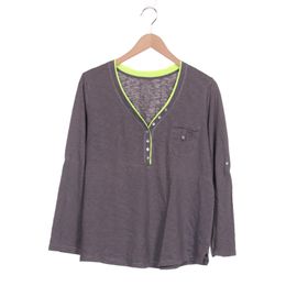 sheego Damen Langarmshirt, grau