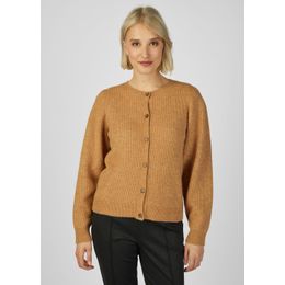 Strickjacke Lecomte "Lecomte Strickjacke" Gr. 42, braun Damen Strickjacken