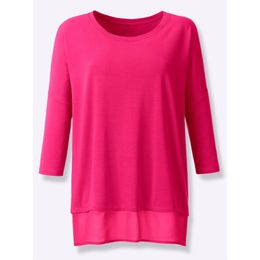 Oversize-Shirt Heine "Oversized Shirt" Gr. 40/42, pink Damen Shirts Jersey