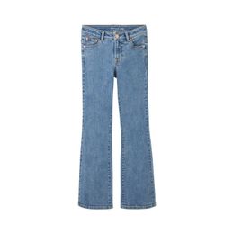 Tom Tailor Mädchen Bootcut Jeans, blau, Uni, Gr. 146