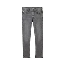 Tom Tailor Jungen Ryan Jeans mit recycelter Baumwolle, grau, Uni, Gr. 140