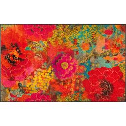 Teppich wash+dry by Kleen-Tex "Flowerchains" Teppiche Gr. B/L: 75 cm x 120 cm, 1 St., bunt Bunte Teppiche