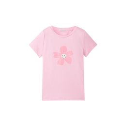 Tom Tailor Mädchen T-Shirt mit Bio-Baumwolle, rosa, Motivprint, Gr. 92/98