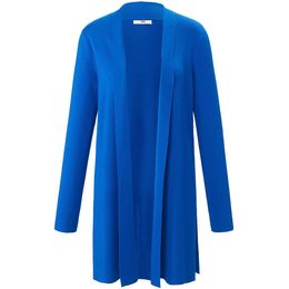 Long-Strickjacke Peter Hahn blau