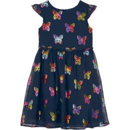bonprix Festliches Mädchen Chiffon-Kleid mit Schmetterlingsdruck