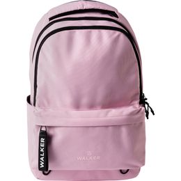 WALKER Rucksack, Reißverschlussfach, Zwei-Wege-Reißverschluss, rosa