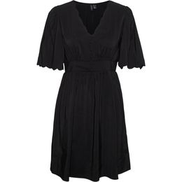 Véro Moda VERO MODA® Blusenkleid, Knopfleiste, Flügelärmel, für Damen, schwarz, L