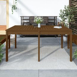 Gartentisch,Terrassentisch Honigbraun 159,5x82,5x76 cm Massivholz Kiefer vidaXL