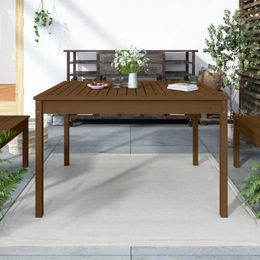 Gartentisch,Terrassentisch Honigbraun 121x82,5x76 cm Massivholz Kiefer vidaXL