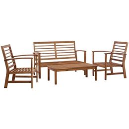 Bonnevie - Gartenmöbel-Set,Garten-Lounge-Set 4-tlg. Massivholz Akazie vidaXL