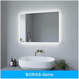 Aquabatos - led Badspiegel mit Beleuchtung Badezimmerspiegel Beleuchtet Wandspiegel Kaltweiß und Warmweiß Licht Dimmbar lichtspiegel Beschlagfrei