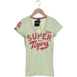 Superdry Damen T-Shirt, hellgrün, Gr. 34