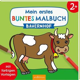 Ars Edition Mein erstes buntes Malbuch ab 2 - Bauernhof, Kartoniert (TB)