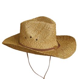 Fox Strohhut mit Kinnband braun