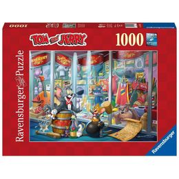 RAVENSBURGER VERLAG Puzzle TOM & JERRY RUHMESHALLE (1000 Teile)