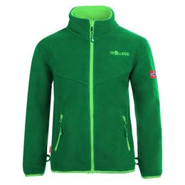 Trollkids - Fleecejacke OPPDAL KIDS XT in dark green, Gr.128