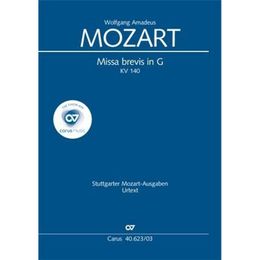 carus Missa brevis in G (Klavierauszug) - Wolfgang Amadeus Mozart, Kartoniert (TB)