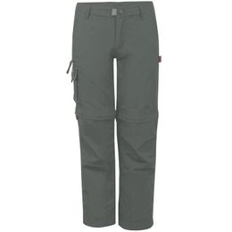 Trollkids - Zipp-Off Hose OPPLAND in clay green, Gr.98