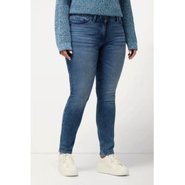 Ulla Popken 5-Pocket-Jeans Jeans Sarah Streifen schmales Bein 5-Pocket-Hose
