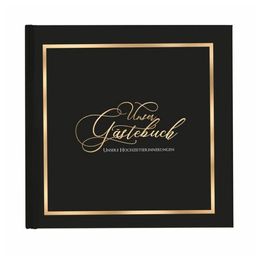 bigdaygraphix Notizbuch Black Elegance Gästebuch