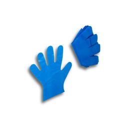 TronicXL Einweghandschuhe 10.000 x Einweg Handschuh Poly Handschuhe gehämmert kurz blau Gewerbe