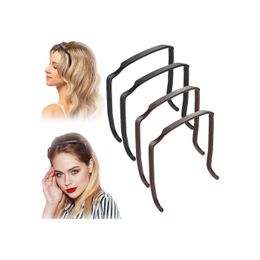 Avisto Haarstyling-Set Stirnbänder Rutschfeste Kunststoff 4 Stück