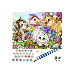 MAALEO Malen nach Zahlen Süße Kätzchen Katzen
