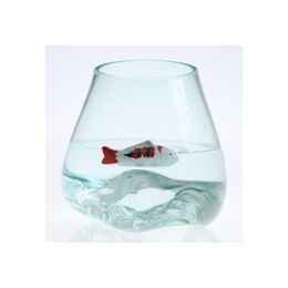 MARELIDA Dekofigur Teichdeko Fisch Tierfigur schwimmend Porzellan Koi L: 10cm (1 St)