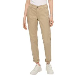 QS Chinohose QS by s.Oliver Chino aus Twill in Beige (1-tlg) Nicht Vorhanden