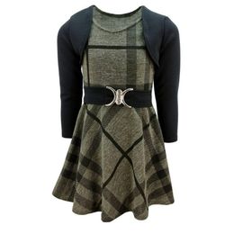 Girls Fashion A-Linien-Kleid Kleid mit angenähtem Bolero