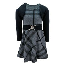 Girls Fashion A-Linien-Kleid Kleid mit angenähtem Bolero