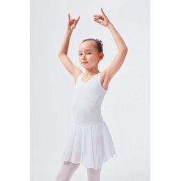 tanzmuster Chiffonkleid Ballett Trikot Minnie mit Chiffon Röckchen Ballettkleid für Mädchen aus wunderbar weichem Baumwollmaterial