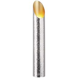 Fink Teelichthalter FIRAT, Kerzenhalter, mit besonderem Lichteffekt, aus Metall, vernickelt, goldfarben|silberfarben