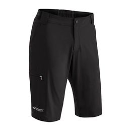 Maier Sports Funktionsshorts Norit Short M Herren Shorts, kurze Outdoor-Hose, Bermuda mit 5 Taschen, Regular Fit, schwarz