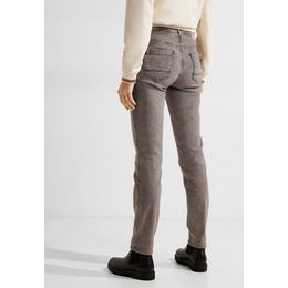Cecil Slim-fit-Jeans mit Zipper-Detail, braun
