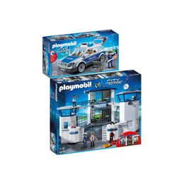 Playmobil® Spielbausteine 6872 6873 City Action 2er Set Polizei-Kommandozentrale +