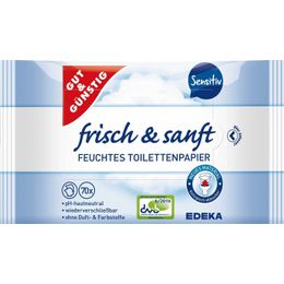 GUT & GÜNSTIG Gut & Günstig Toilettenpapier Gut & Günstig 4192668000 Feuchtes Toilettenpapier sensitiv