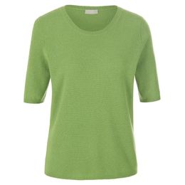 Rundhals-Pullover aus Schurwolle und Kaschmir include grün