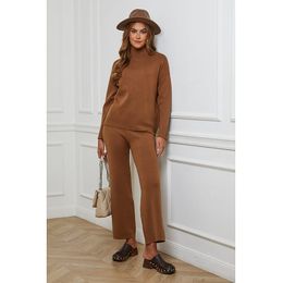 Soft Cashmere 2tlg. Outfit in Camel - 38/40