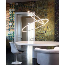 NEMO Ellisse Double up/down Pendant Aluminium poliert 3000K 1-10V