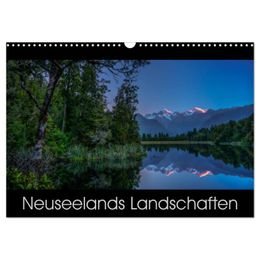 Neuseelands Landschaften (Wandkalender 2024 DIN A3 quer), Calvendo Monatskalender