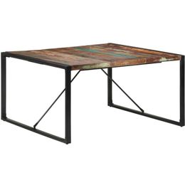 Esstisch,Esszimmertisch 140x140x75 cm Altholz Massiv vidaXL