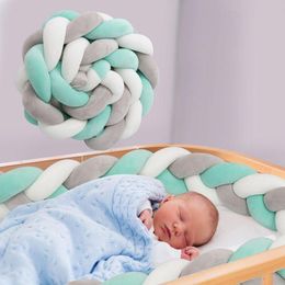 VINGO - 3M Baby Nestchen Bettschlange Babyschlafhilfe kinder Baby Stereotypes Kissen Grau weiß Grün