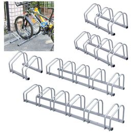VINGO - Fahrradständer,Stahl Aufstellständer Radständer Fahrrad Bike Ständer Metall Platzsparend für 4 Fahrräder