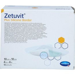 Avitamed Zetuvit Plus Silicone Border steril 10x10 cm 10 St
