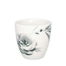 GreenGate Becher GreenGate MINI Latte Cup ASLAUG Weiß mit Blumen