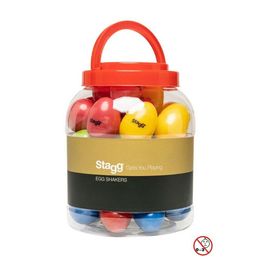 Stagg Shaker EGG-BOX1 Box mit 40 Plastik Schütteleier