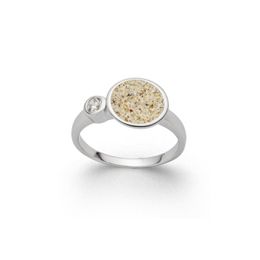 DUR Fingerring DUR Schmuck: Ring "Polarstern" mit Strandsand R5279