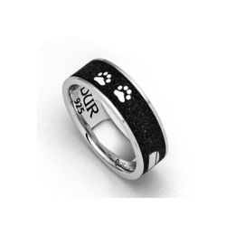 DUR Fingerring DUR Schmuck: Ring "Lucky Dog 2.0" mit Lavasand R5595